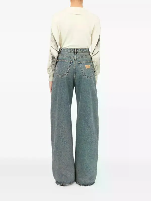 MAISON MARGIELA Wide Leg Jeans With Contrast Pockets