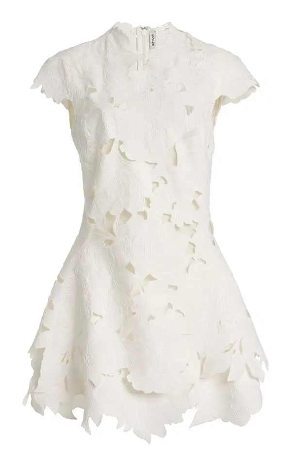 Simkhai Holloway Embroidered Mini Dress - White