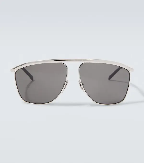Saint Laurent Aviator Sunglasses - Silver