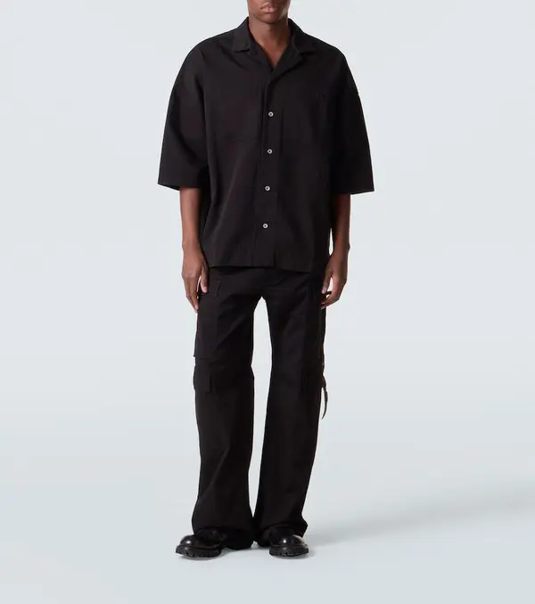 Rick Owens Magnum Tommy Oversized Cotton Twill Shirt