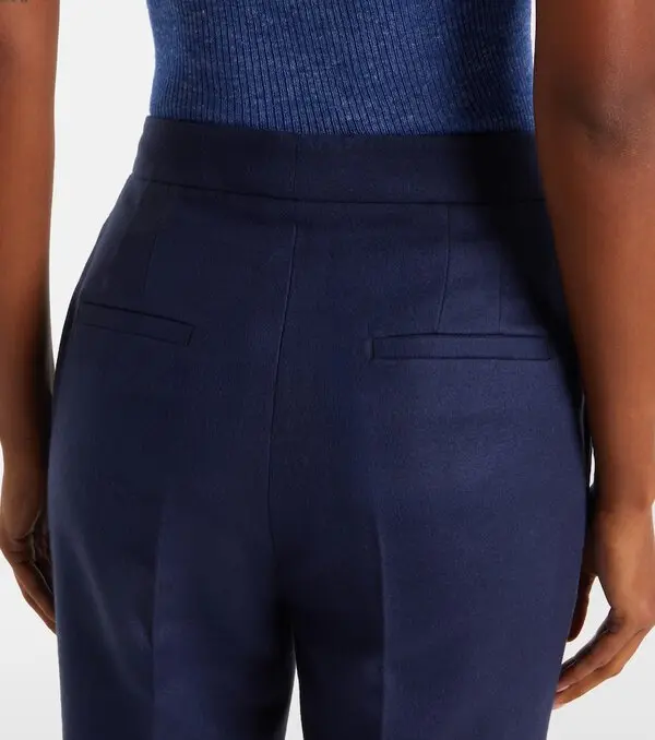 Gabriela Hearst Vesta Silk Flared Trousers - Blue