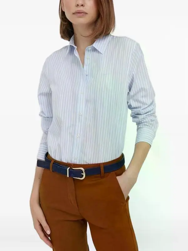 Gant Striped Long-sleeve Shirt - Blue