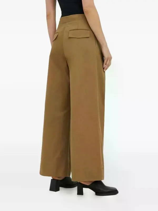 LOVECHILD Pleated Front Wide-leg Trousers