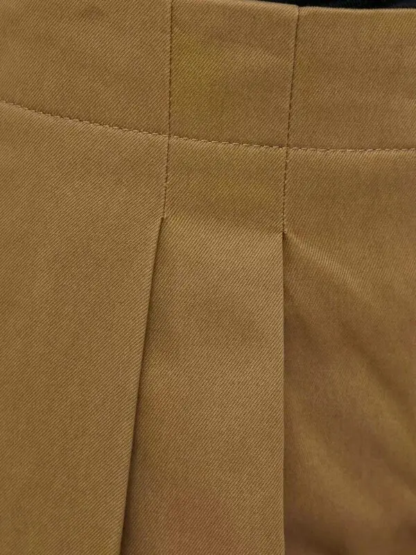 LOVECHILD Pleated Front Wide-leg Trousers