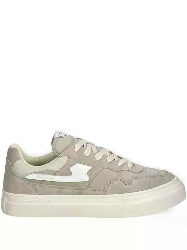 S.W.C STEPNEY WORKERS CLUB Suede Leather Sneakers - Grey