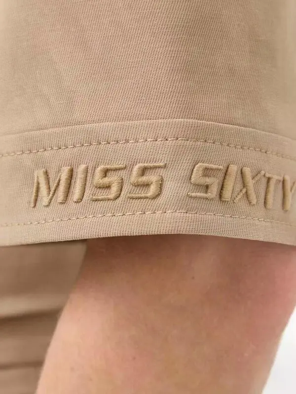 Miss Sixty Cropped Shirt With Embroidered Logo
