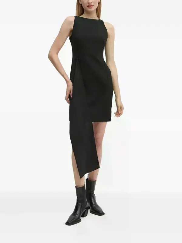 SANDRO FERRONE Sleeveless Drape Mini Dress