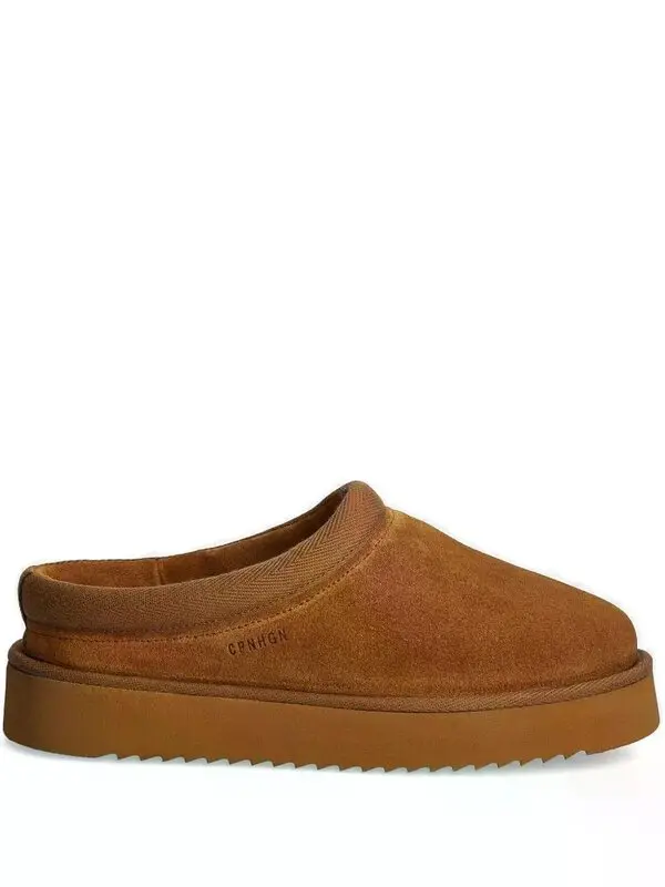 SUMMERY COPENHAGEN Suede Platform Slippers