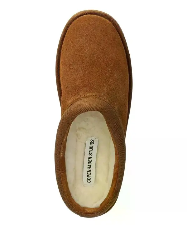 SUMMERY COPENHAGEN Suede Platform Slippers