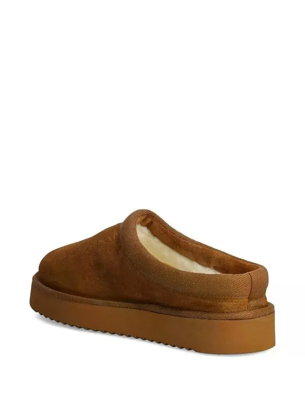 SUMMERY COPENHAGEN Suede Platform Slippers