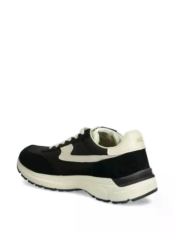 S.W.C STEPNEY WORKERS CLUB Suede Panel Lace-up Sneakers - Black