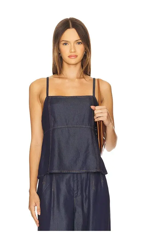 GESTUZ Nia Singlet Top - Blue
