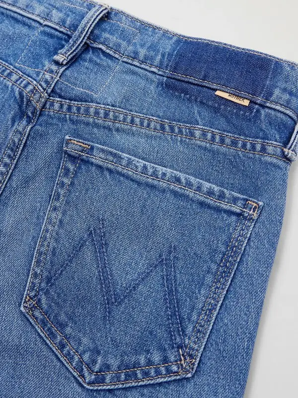 MOTHER The Outsider Flood Cropped Flared Jeans