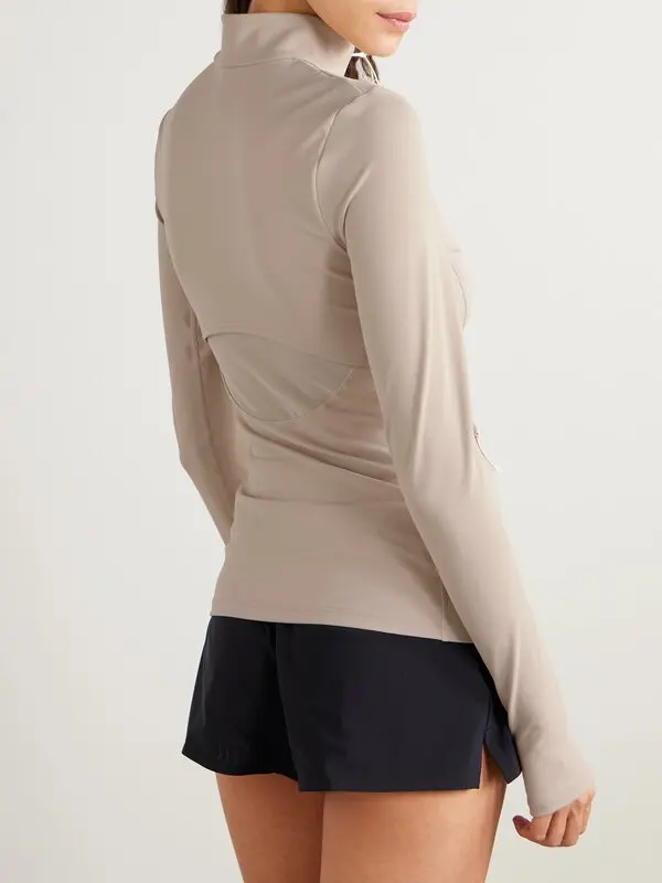 On Cutout Stretch-jersey Jacket