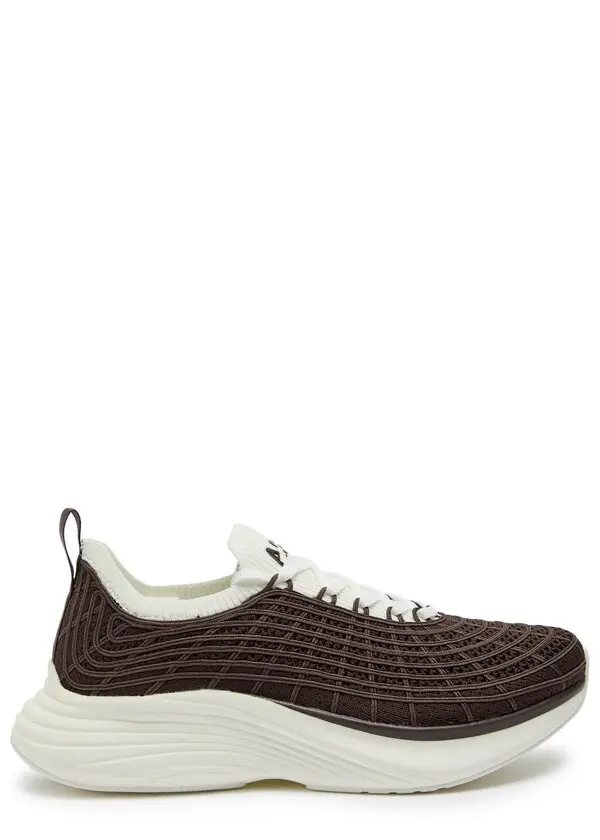Apl Techloom Zipline Knitted Lace-up Sneakers - Brown