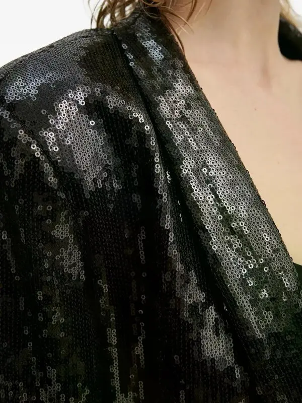 BRUUNS BAZAAR Sequin-embellished Blazer