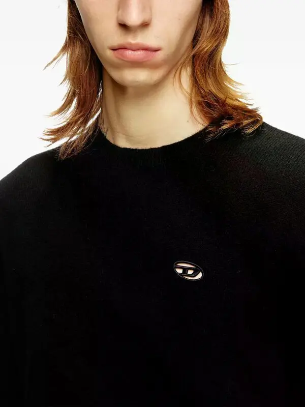 DIESEL® K-argol Embroidered Crew-neck Sweater