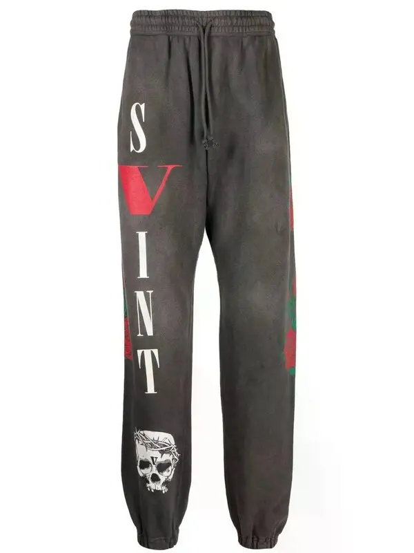 SAINT MXXXXXX X Vlone Logo-print Joggers