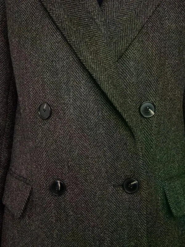 Zadig&Voltaire Herringbone Double-breasted Coat