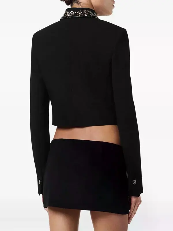 Versace Embellished Cropped Jacket