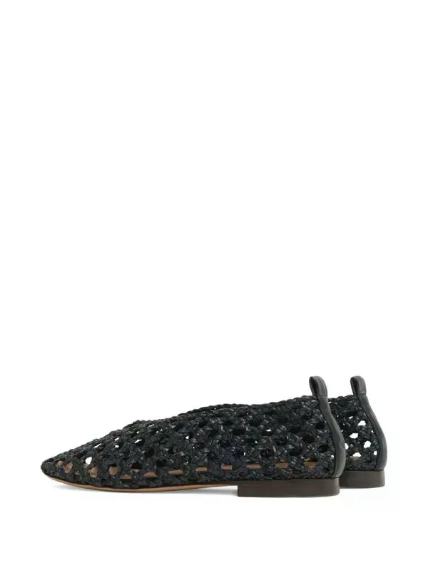 MANSUR GAVRIEL Woven Ballerina Flats - Black