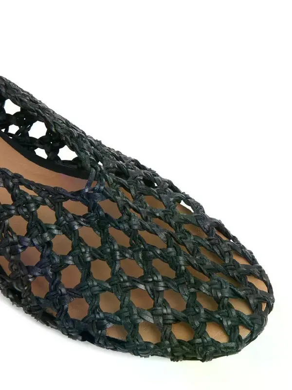 MANSUR GAVRIEL Woven Ballerina Flats - Black