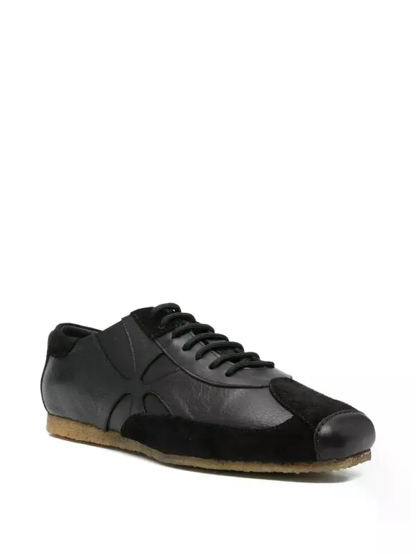 STEFAN COOKE Leather Lace-up Trainers - Black