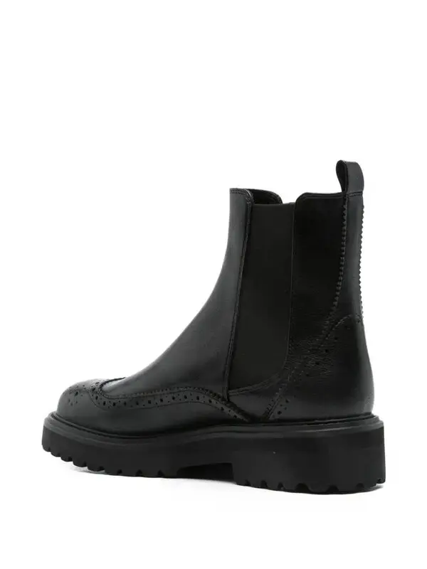 TWINSET 40mm Elastic-panel Chelsea Boots With Brogue Detailing