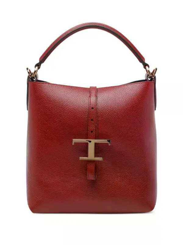 TOD'S T-buckle Bucket Bag - Red