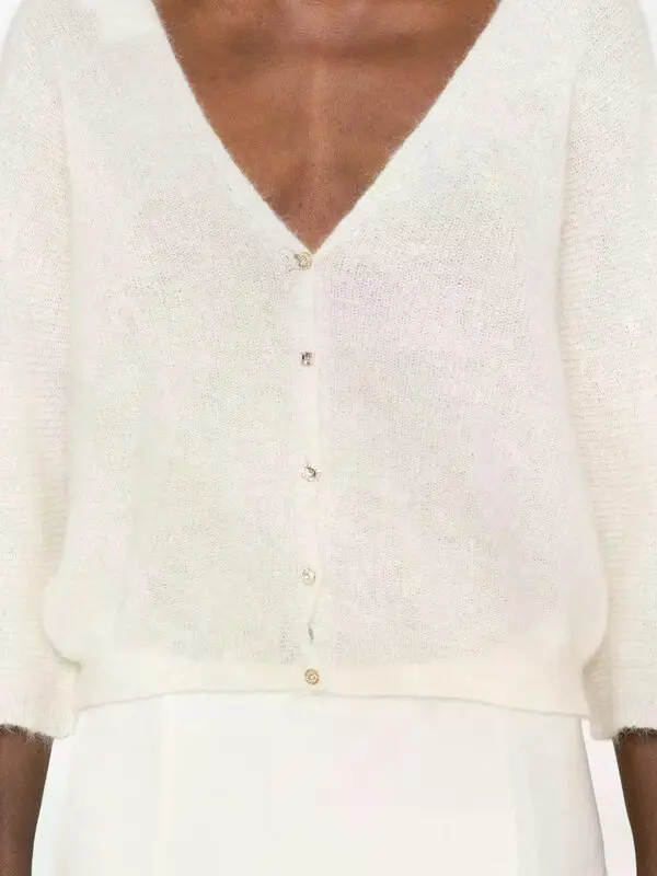 Ba&sh Isaac Button-front Cardigan - Neutrals