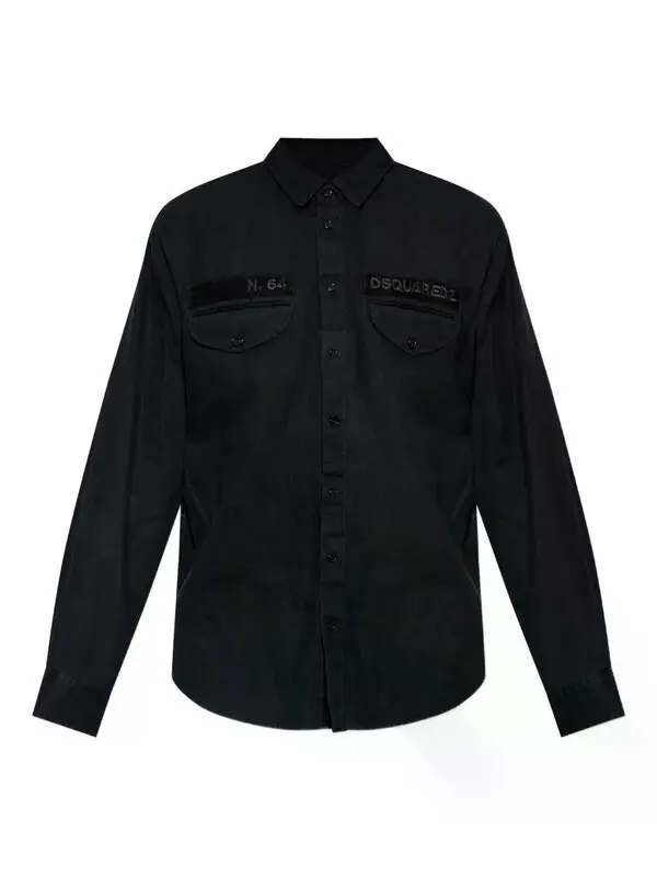 Dsquared2 Logo-embroidered Cotton Shirt