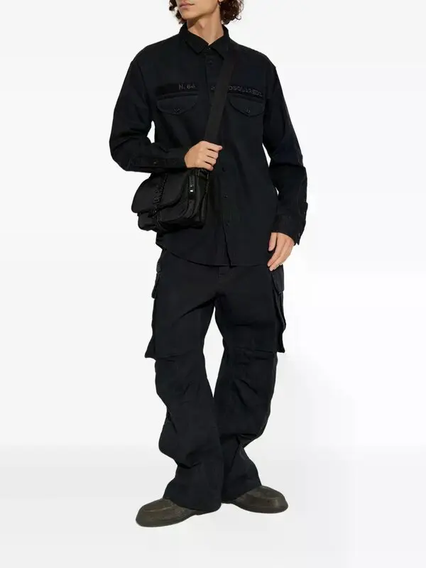 Dsquared2 Logo-embroidered Cotton Shirt