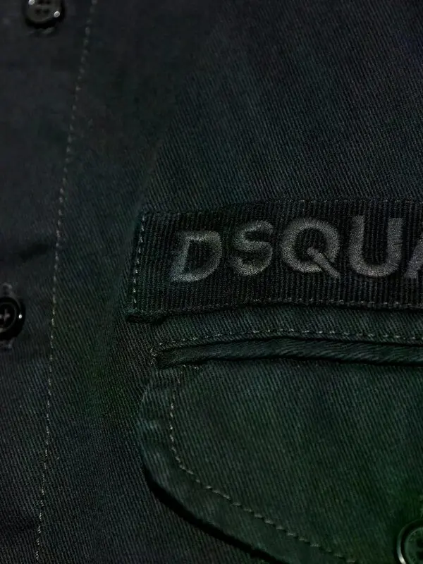 Dsquared2 Logo-embroidered Cotton Shirt