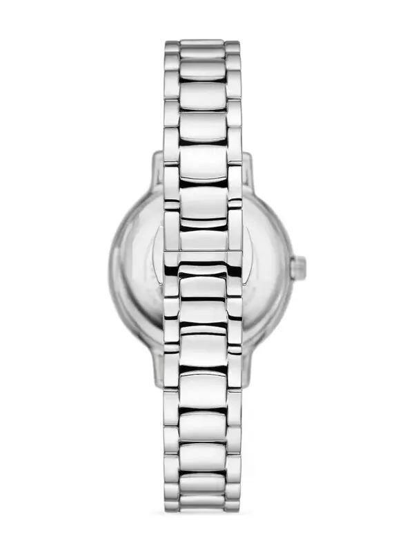 Emporio Armani Stainless Steel Watch With Crystal Bezel