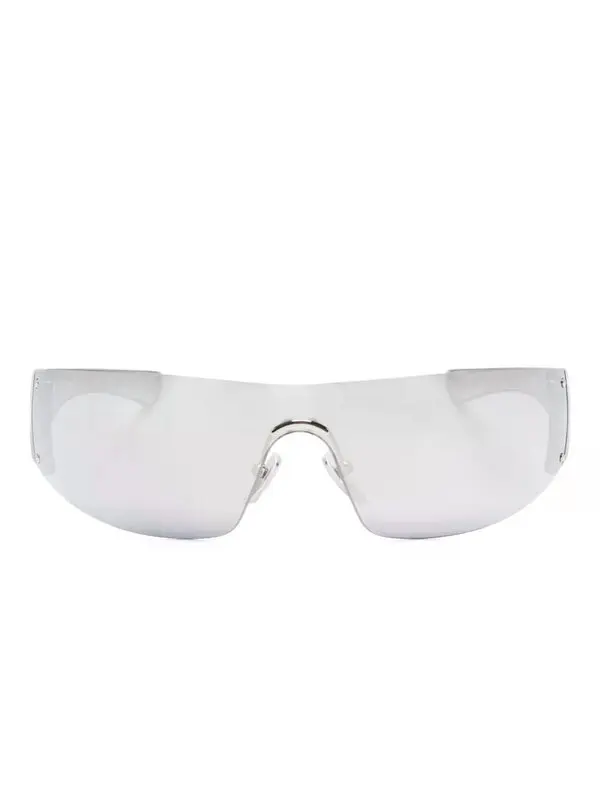 Gucci Tinted Logo Detail Sunglasses - Silver