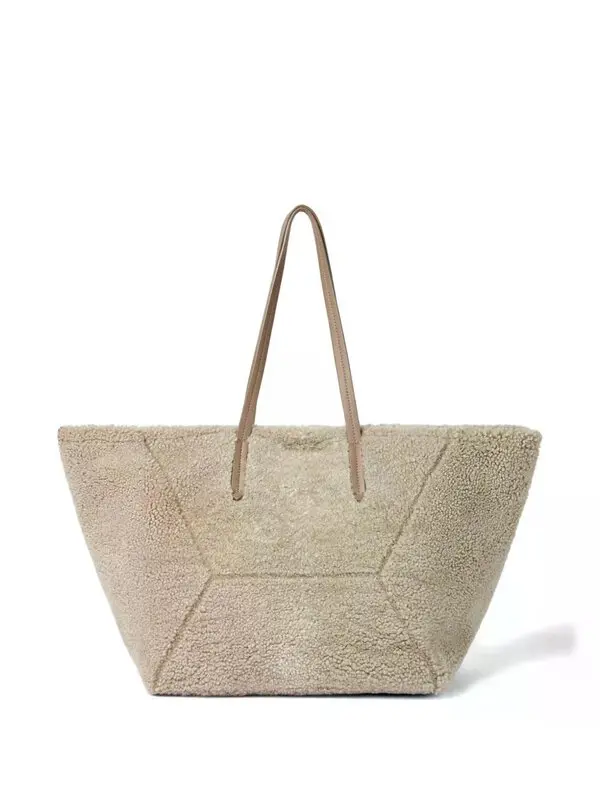 Brunello Cucinelli Shearling Tote Bag