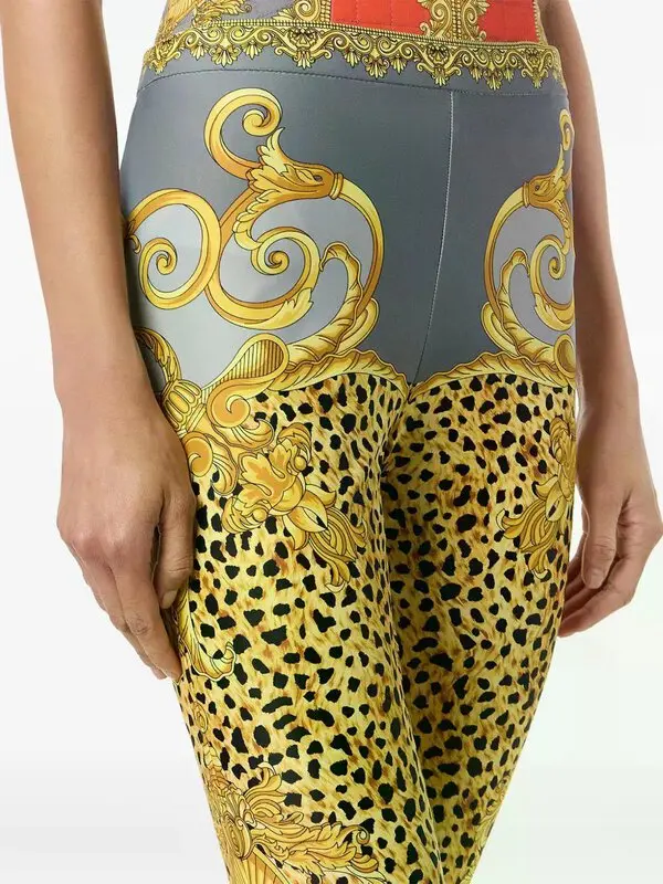 Versace Baroque-print Leggings