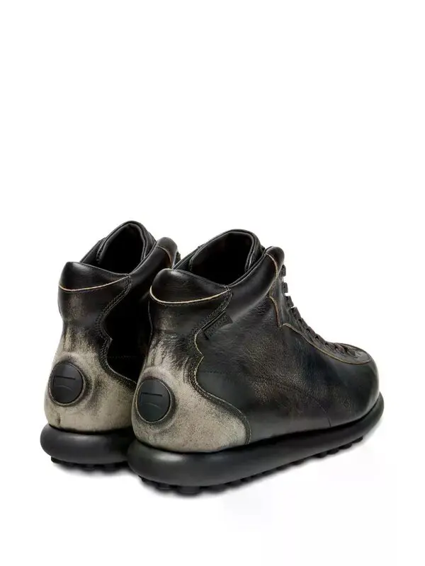 Camper Pelotas Ariel Leather Lace-up High Top Sneakers - Grey