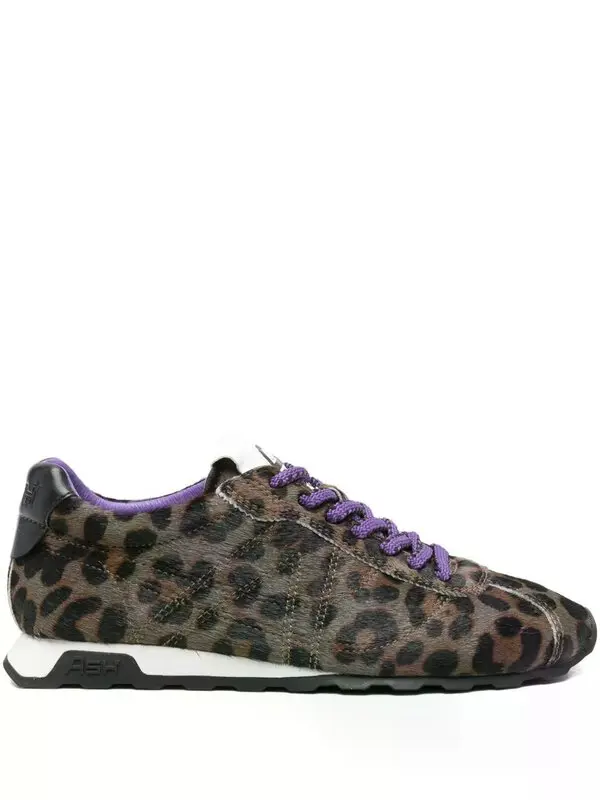 Ash Kill Bill Leopard Calf-leather Sneakers - Brown