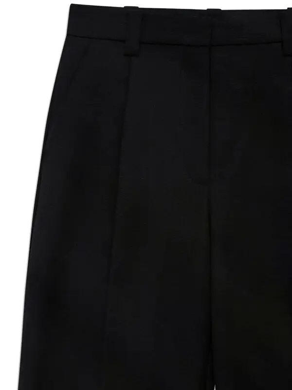 ANINE BING Pleated Wide-leg Trousers