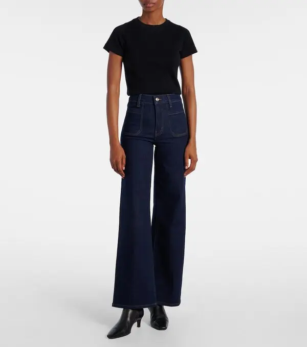 FRAME Le Slim Palazzo Wide-leg Jeans