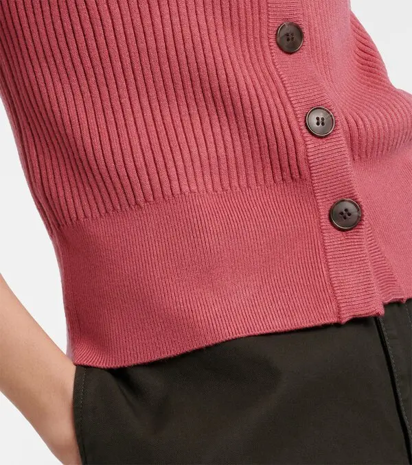 Varley Micha Ribbed-knit Cardigan