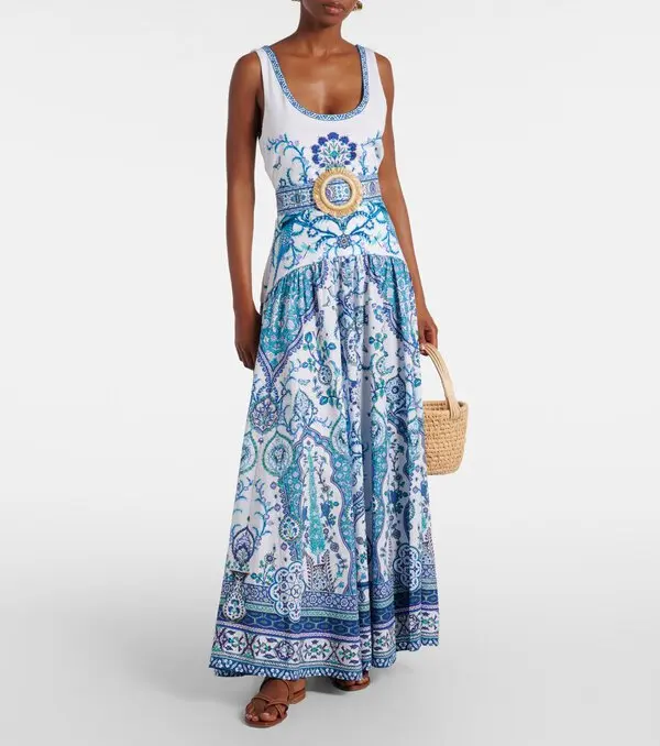 Camilla Isnik Lullaby Cotton Jersey Maxi Dress