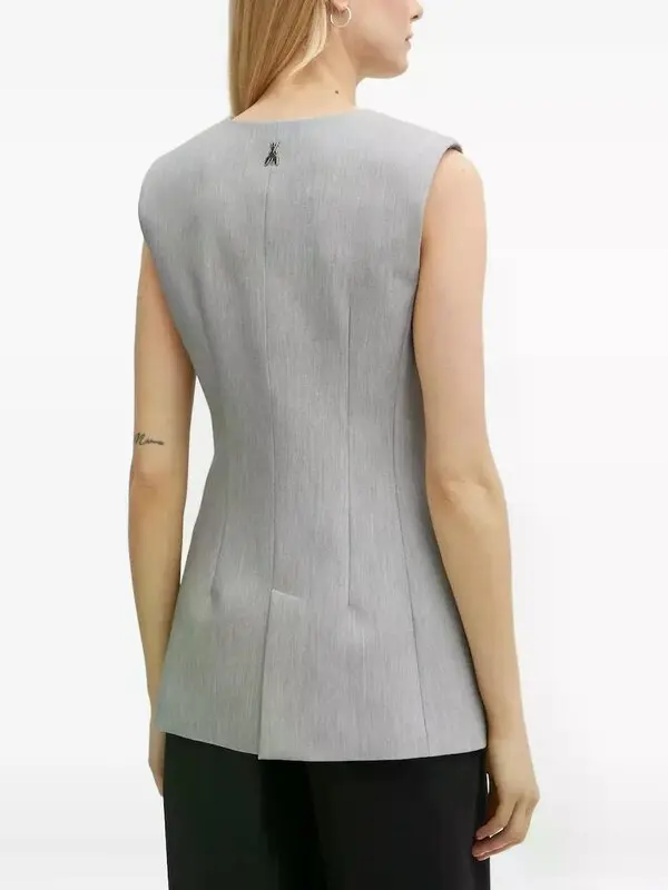 Patrizia Pepe Sleeveless V-neck Waistcoat