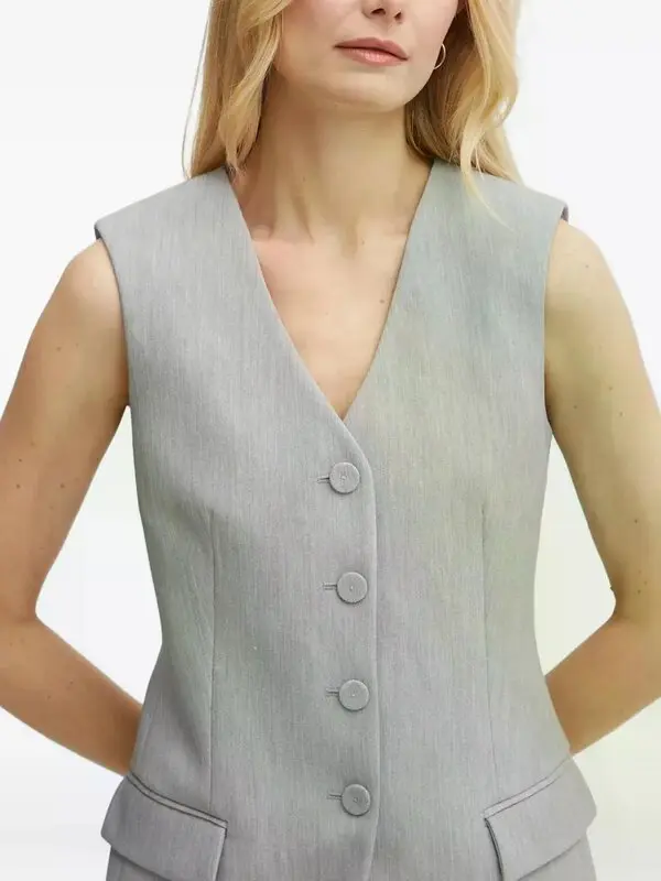 Patrizia Pepe Sleeveless V-neck Waistcoat