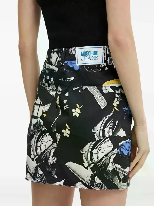Moschino Printed Mini Skirt