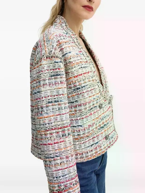 Munthe Tweed Double-breasted Cropped Jacket