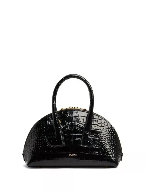 PATOU Le Bowling Half-moon Bag - Black