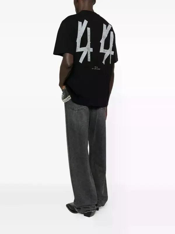 44 LABEL GROUP Graphic-print T-shirt - Black