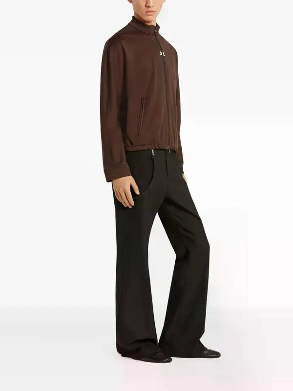 COURREGES Zip-up Track Jacket - Brown